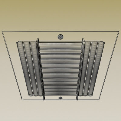 3d air vent model