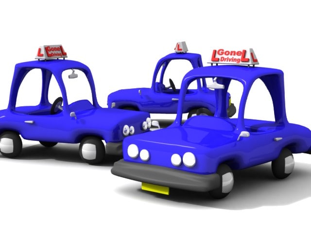 3d toon learner car model