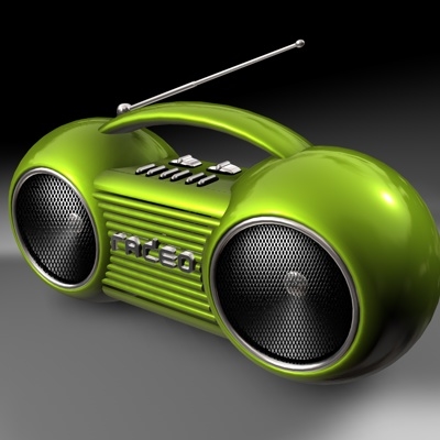 3d model portable radio