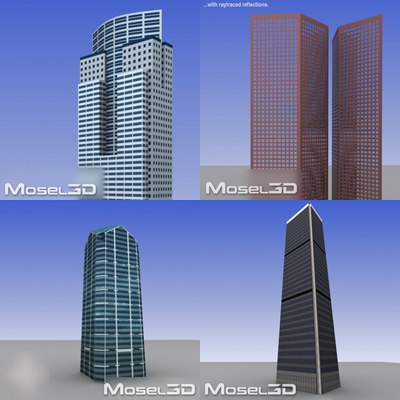 realtime buildings 3d model