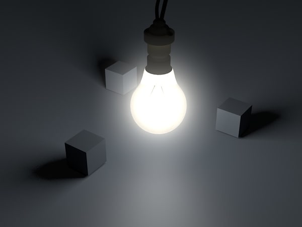 3d model of ies light realistic lamp