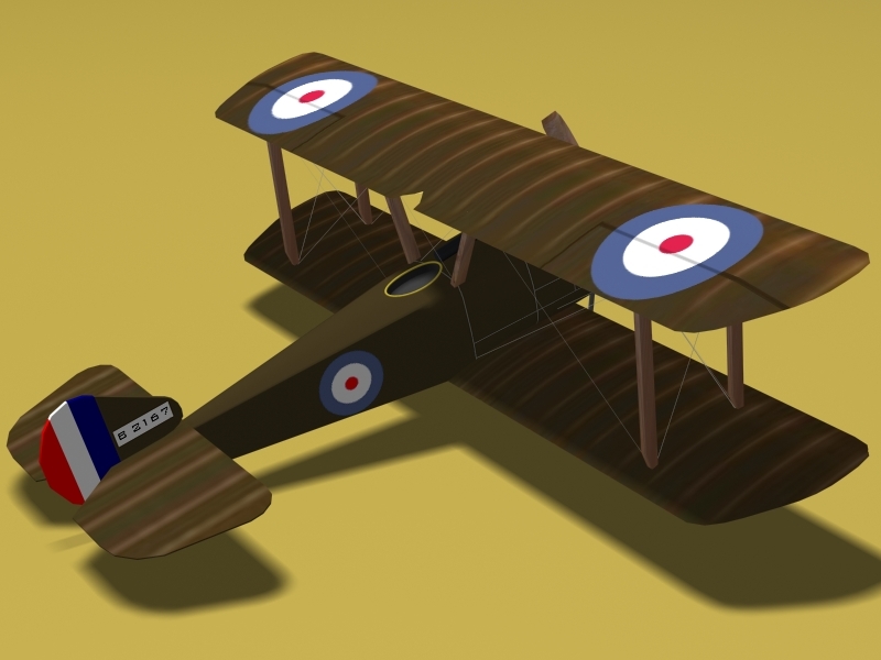 3d sopwith pup fighter model