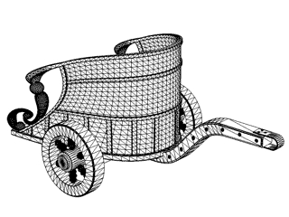 3d c4d ancient roman chariot