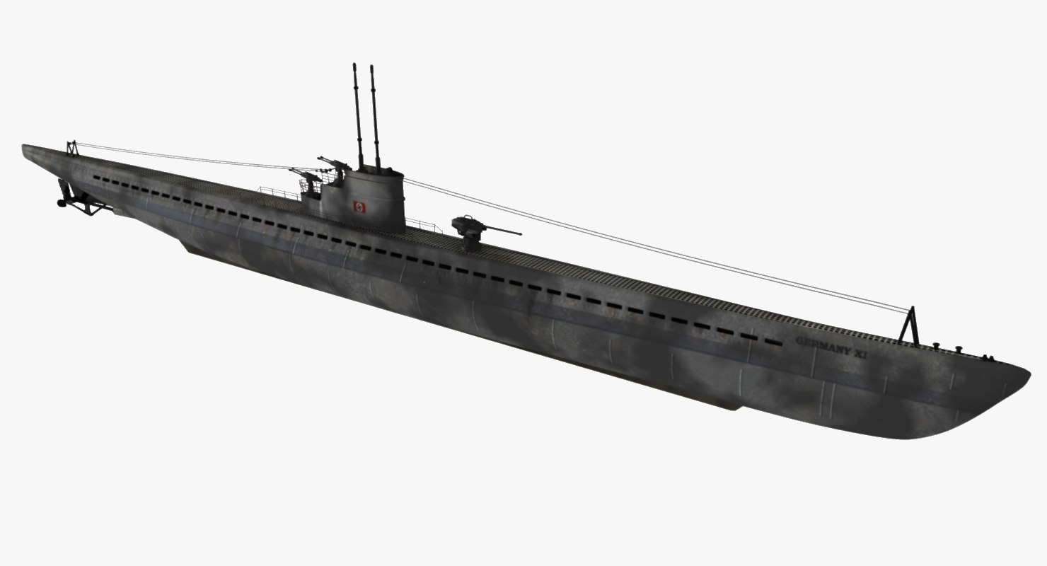 modelo 3d U-Boat Submarine IX Class - TurboSquid 174002