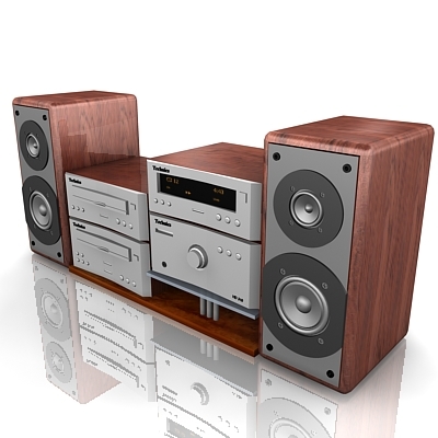 technics cd player 3d model