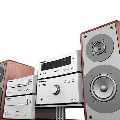 technics cd player 3d model