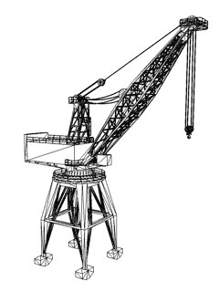crane quay-crane 3d model