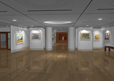 museum wire 3d model