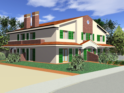 3d italian house model