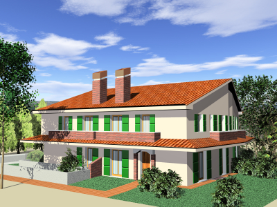 3d italian house model