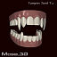 3d model vampire teeth