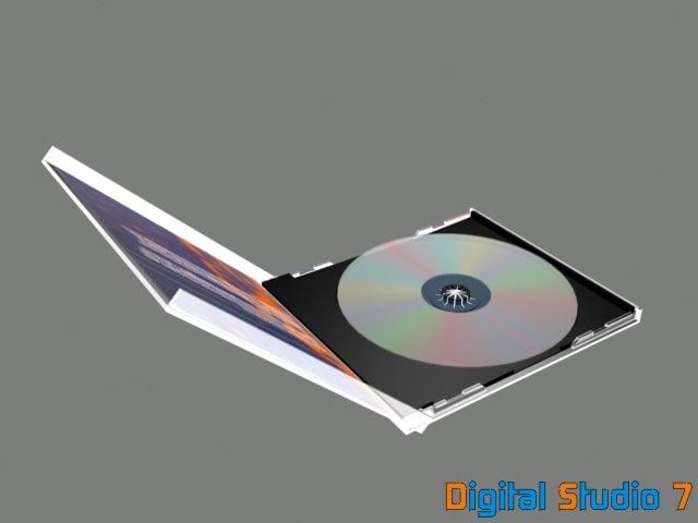 3d model cd jewel case