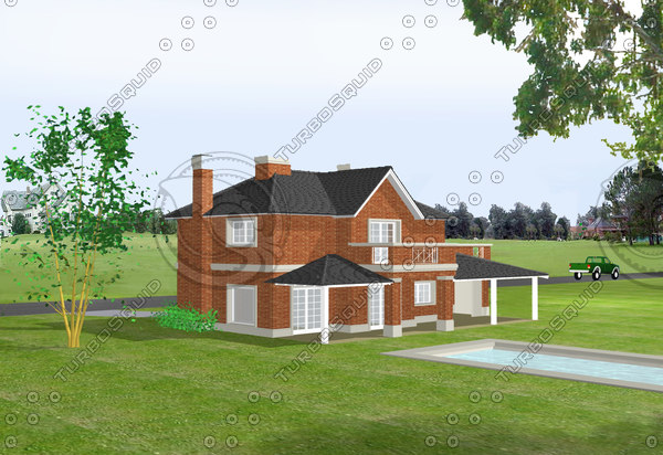 3ds max house