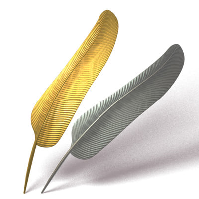 feather 3d model