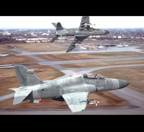 british aerospace hawk 3d model