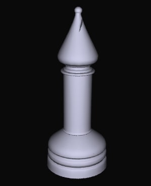 3d chess piece bishop model