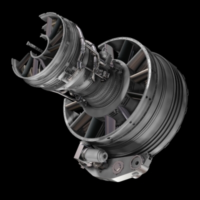 aircraft engine jet 3d model