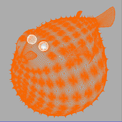 3d model puffer fish