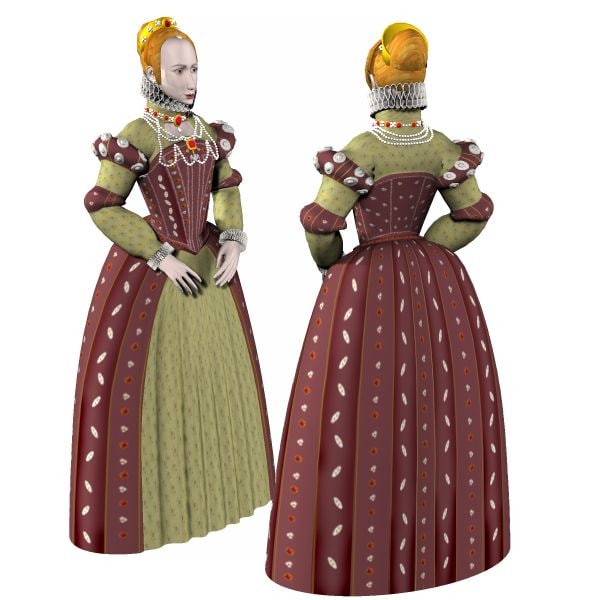 3d queen poser 3 model