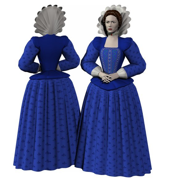 3d queen poser 3 model