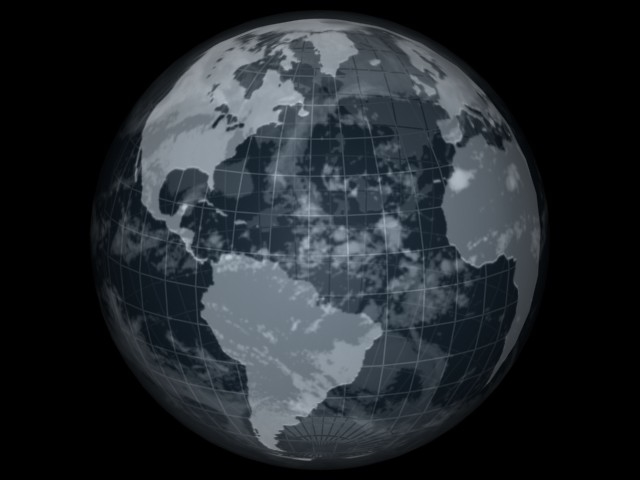 globe animation 3d model