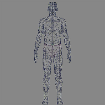 male body 3d model
