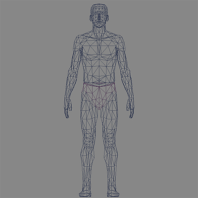 male body 3d model