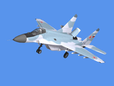 mig jet fighter 3d model