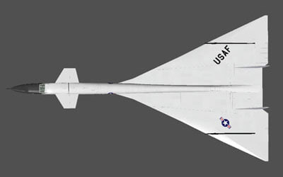 xb-70 bomber 3d model