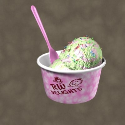 max ice cream cup zipped