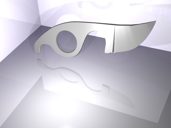 modelo 3d cuchillo de mano.DXF - TurboSquid 184292