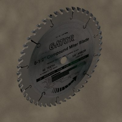 saw blade 3d model