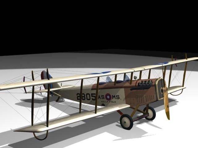 curtiss jenny 3d model