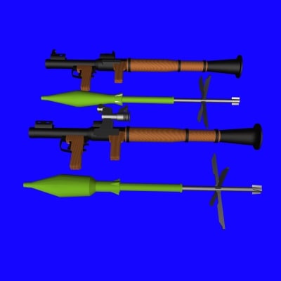 rpg-7 rocket rpg 3d model