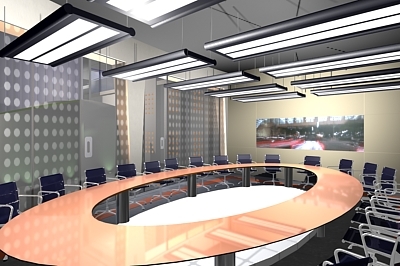 interior office set 3d model