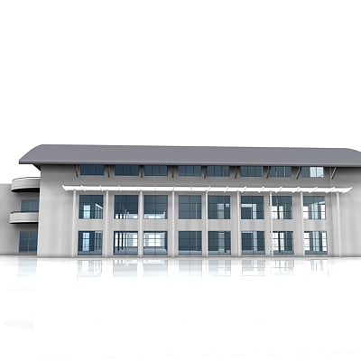 3d office building