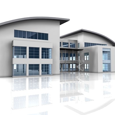 3d office building