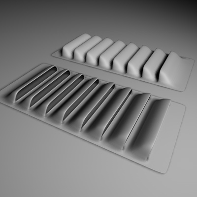3d model louvers vents