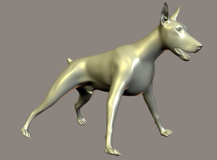 dog canine 3d model