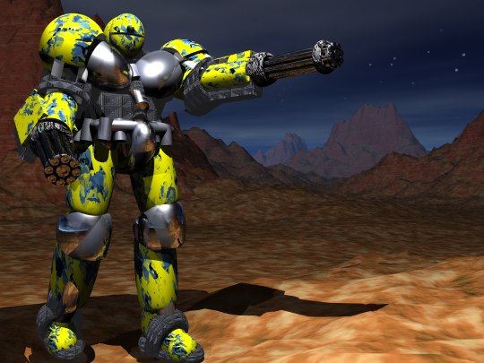 mech infantry 3d model