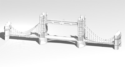 3d tower bridge london landmarks model