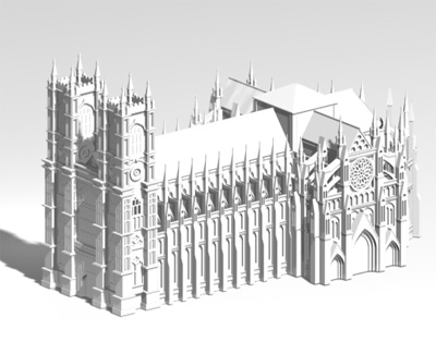 westminster abbey london 3d model