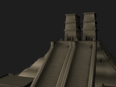 3d model architecture aztecs