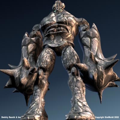 3d fantasy character elemental earth