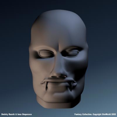 3d model of fantasy character vampire