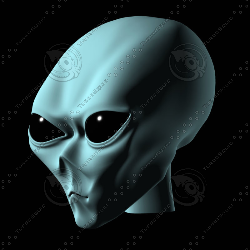 3d alien scifi model