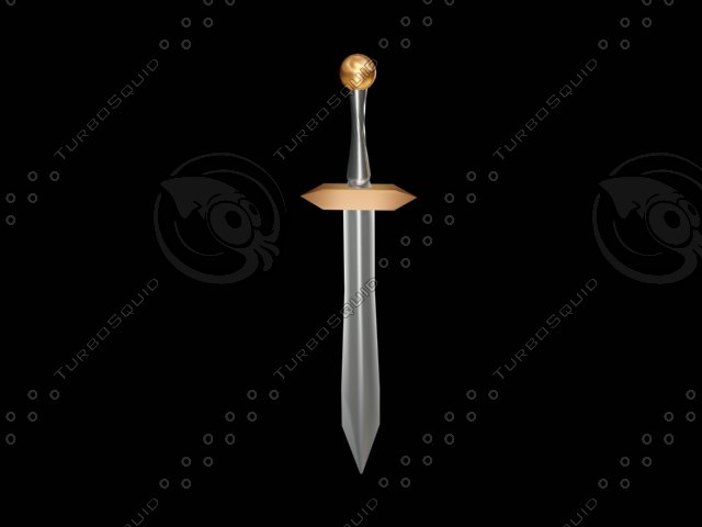 simple sword 3d model