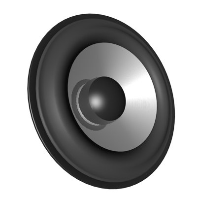 speaker 3d model