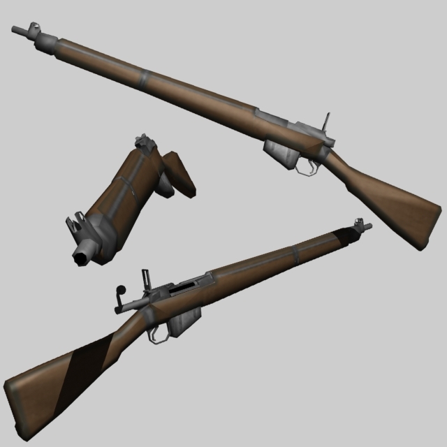 3d smle rifle model