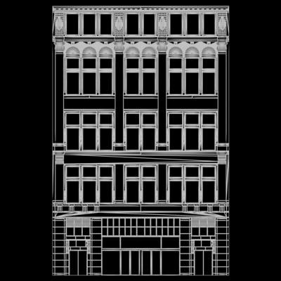 architectural facade 3d model